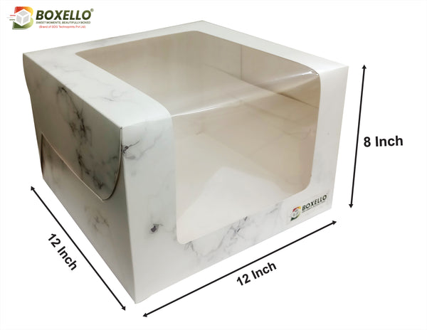 Square window Tall cake Boxes (12x12x8 ) 406 – Boxello